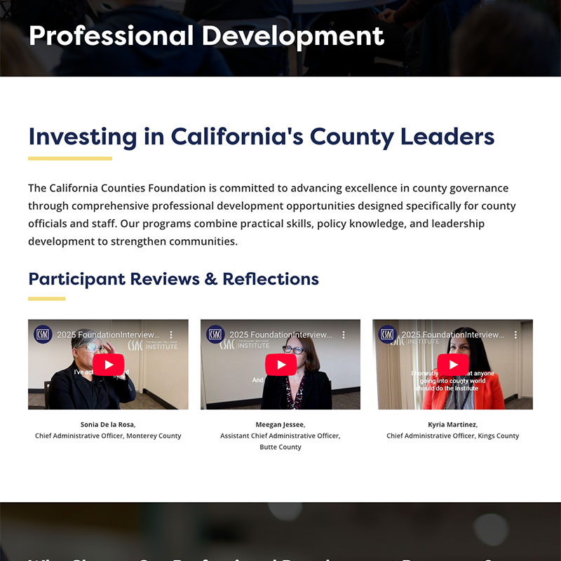 California Counties Foundation Website Redesign & Development | Capitol Tech Solutions