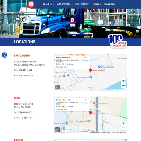 Devine Intermodal Website Redesign - Modern & WCAG 2.1 AA Compliant