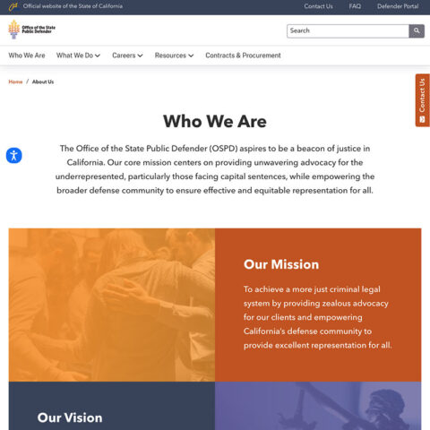 Office of the State Public Defender Website Redesign | Capitol Tech ...